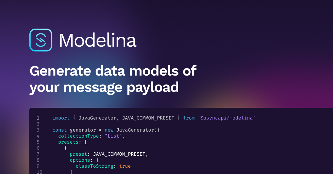 Modelina Asyncapi Initiative For Event Driven Apis